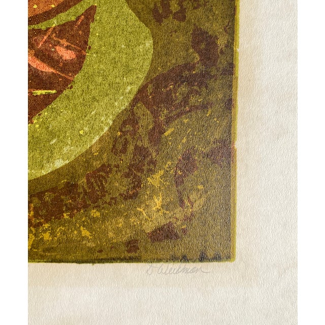 1965 David Weidman Fishing Village Serigraph | Chairish