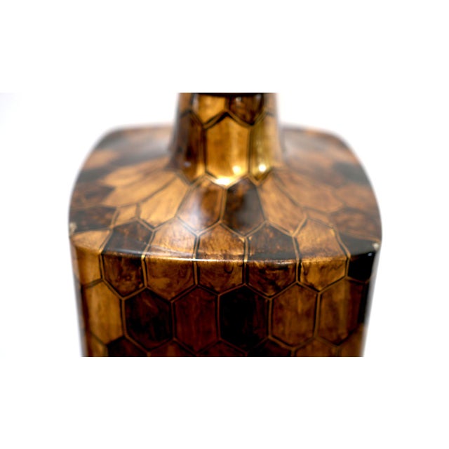 Bradburn Gallery Vintage Mosaic, Honeycomb, Faux Tortoise Effect Lamp ...