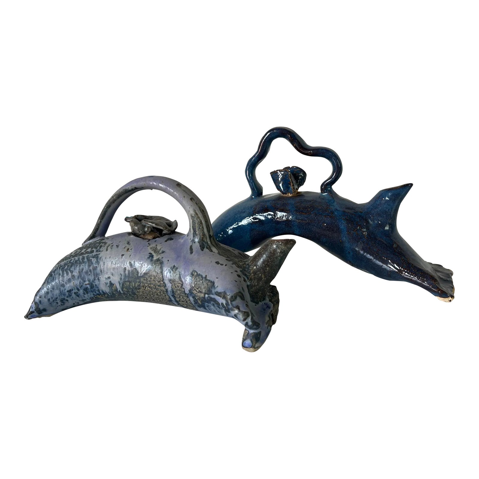 80's Vintage Sher Pitcher Shape Sculptural Pottery Vases - a Pair ...