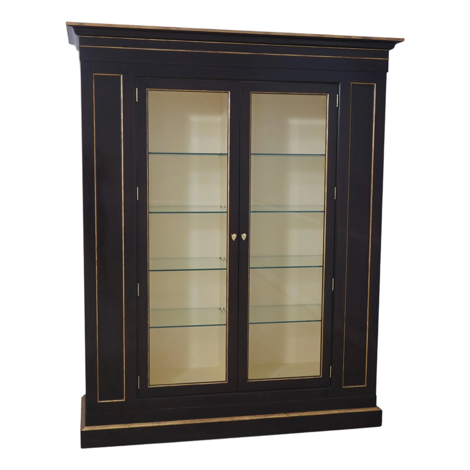 Baker Hollywood Regency Maison Jansen Style Cabinet | Chairish