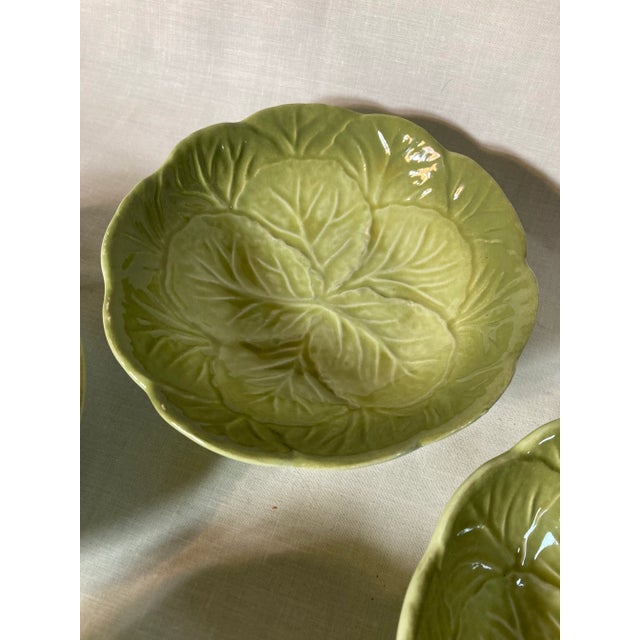 Vintage Porcelain Cabbage Bowls Made in Japan - Set of 4 | Chairish