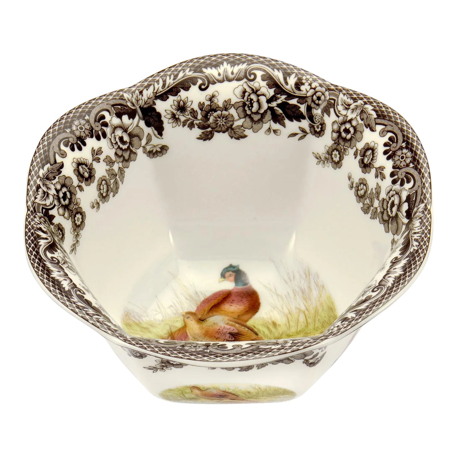 Spode Woodland Nut Bowl 6", Pheasant | Chairish