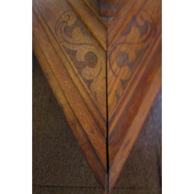 19thc Masonic Triangular Carved Oak Table Altar | Chairish