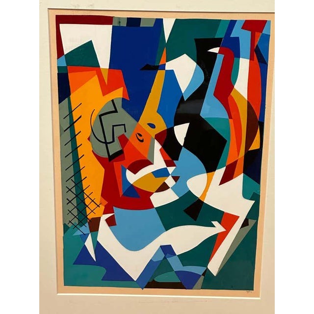 Abstract Lithograph by Richard Proctor | Chairish