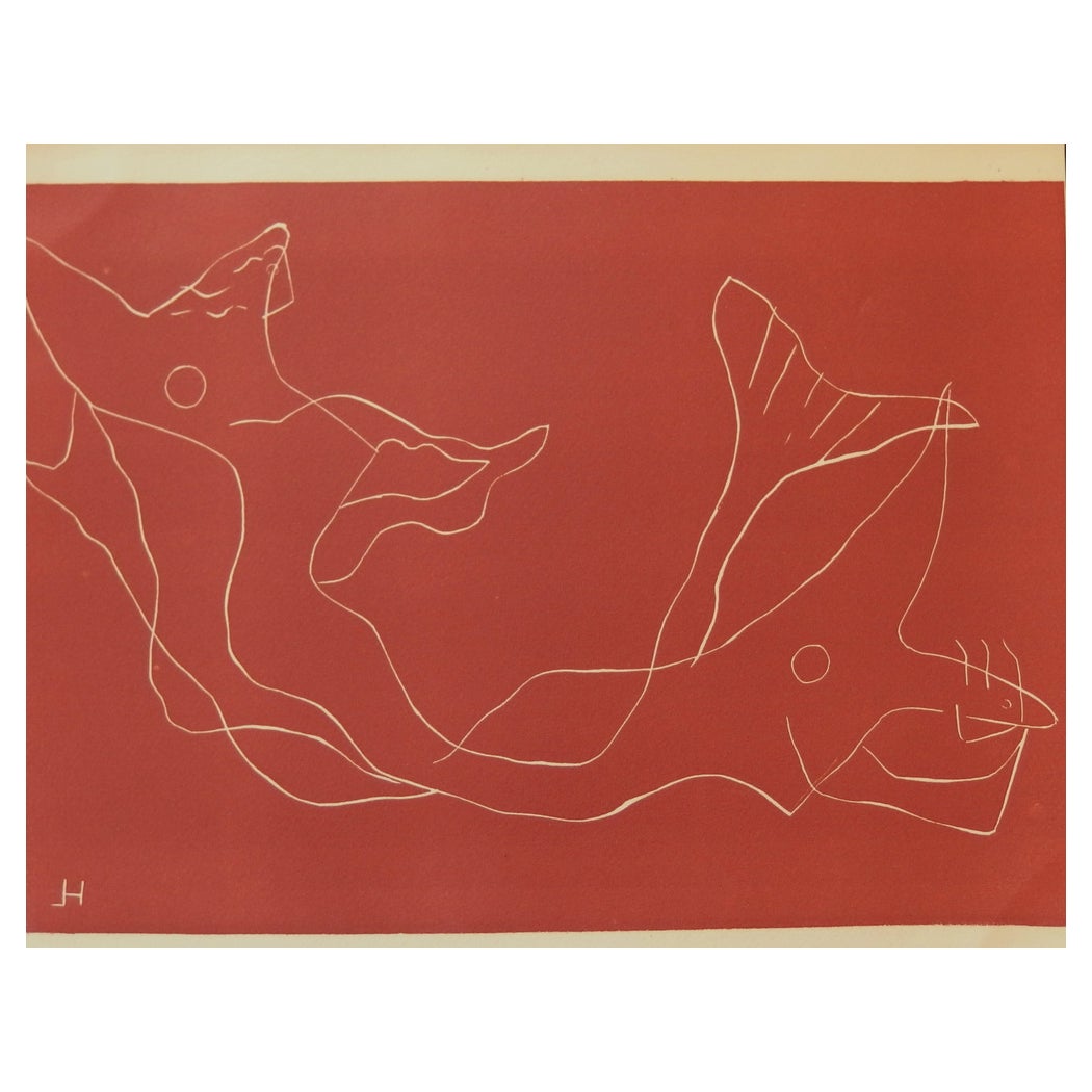 Henri Laurens, Two Mermaids, 1959, Engraving | Chairish