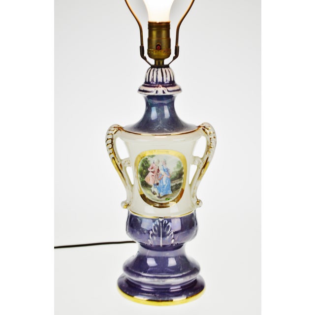 Victorian Limoges Ulrich Style Table Lamp | Chairish
