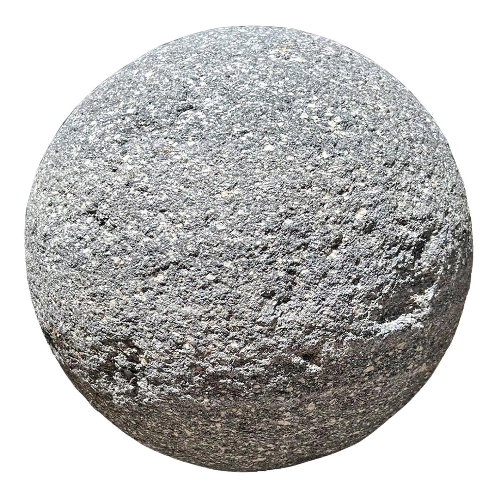 Vintage Stone Granite Garden Sphere | Chairish