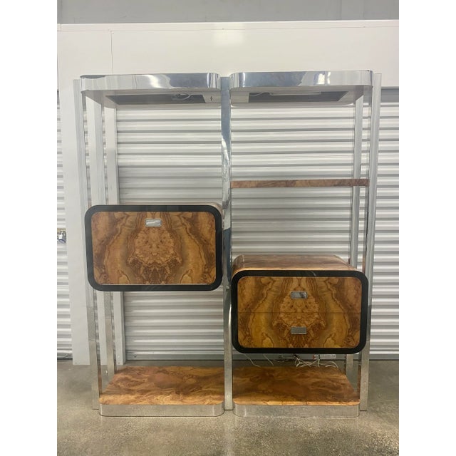 1970s 70s Wall Unit, Room Divider at the Style of Milo Baughman | Chairish