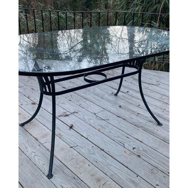 1930s Francois Carre Oval Patio Dining Table | Chairish