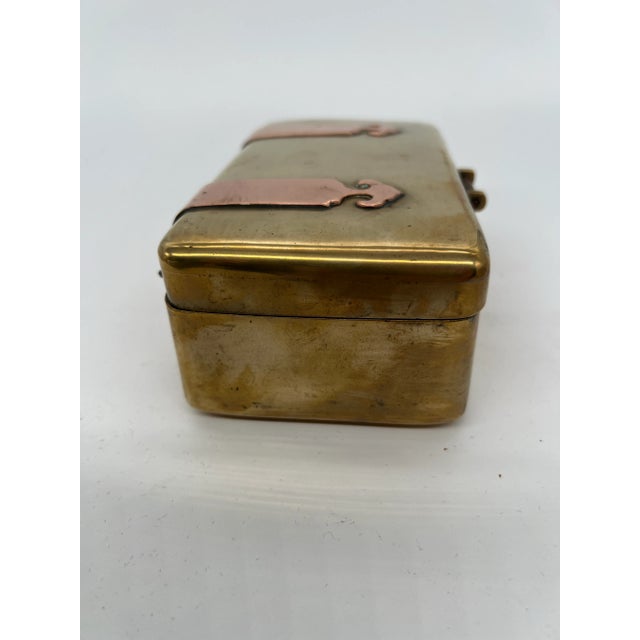 1960s Hand Forged Chinese Brass and Copper Box | Chairish