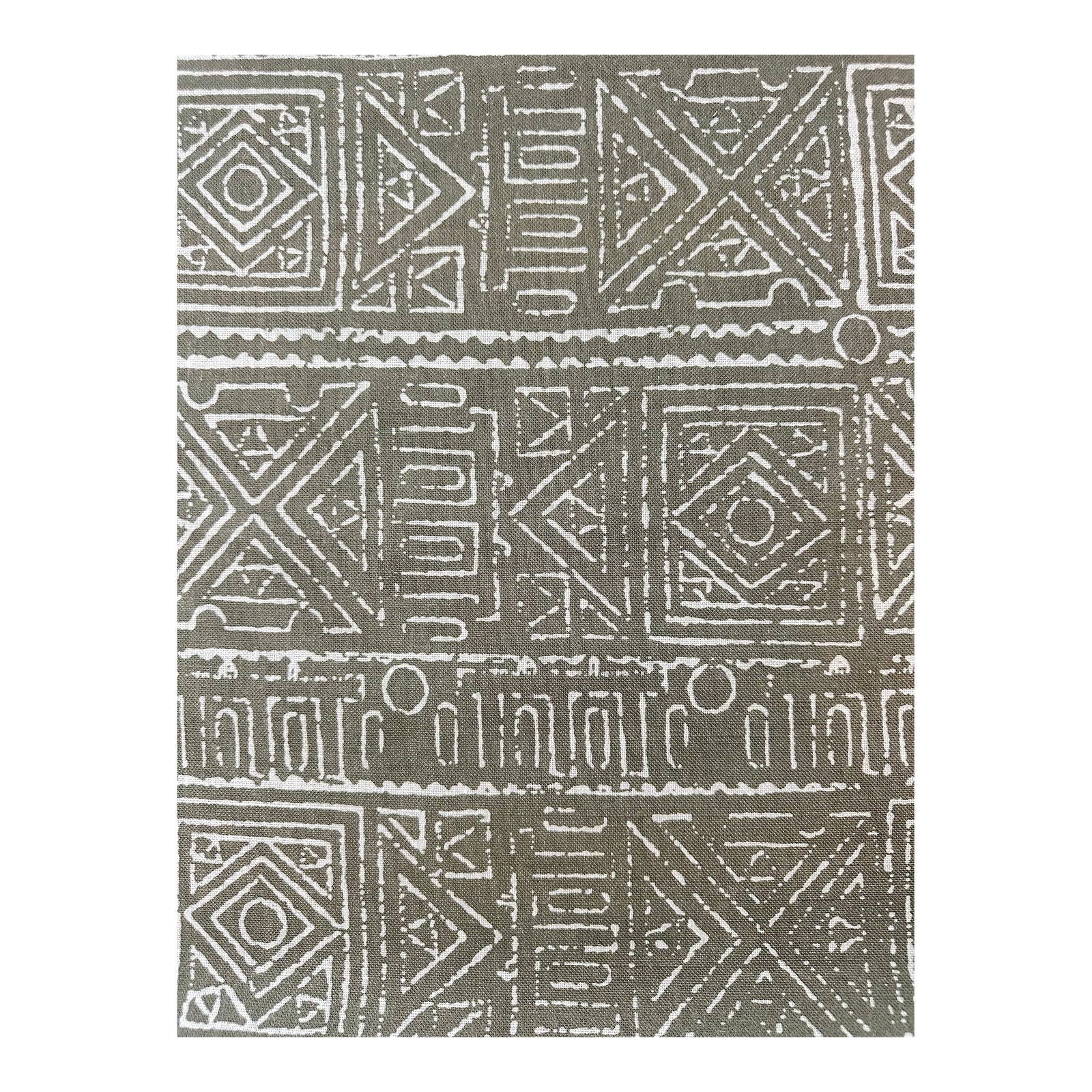 Virginia Kraft Textiles Rebeka Linen Fabric in Fir Hand Blocked 3 1/2 ...