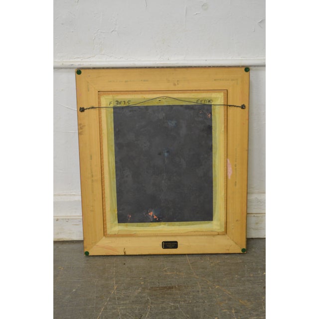 Parthesius Enamel on Copper Southern Belle Framed Painting | Chairish