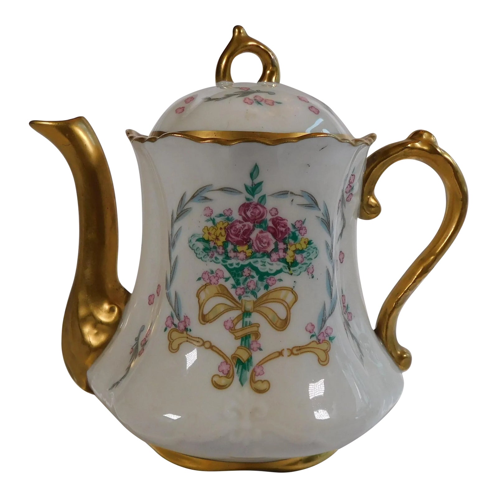 1940s Concorde China Tea Pot | Chairish