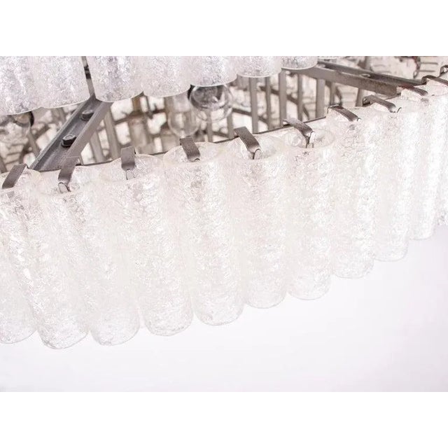 1960 Large German Doria 465 Murano Glass Tube Ballroom Chandelier ...