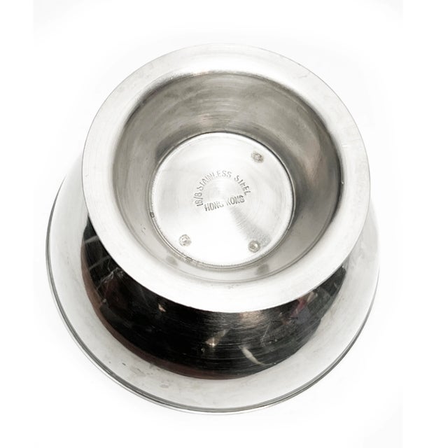 Mid Century Modern Ultra Sleek Stainless Steel Sundae Dishes / Goblets ...