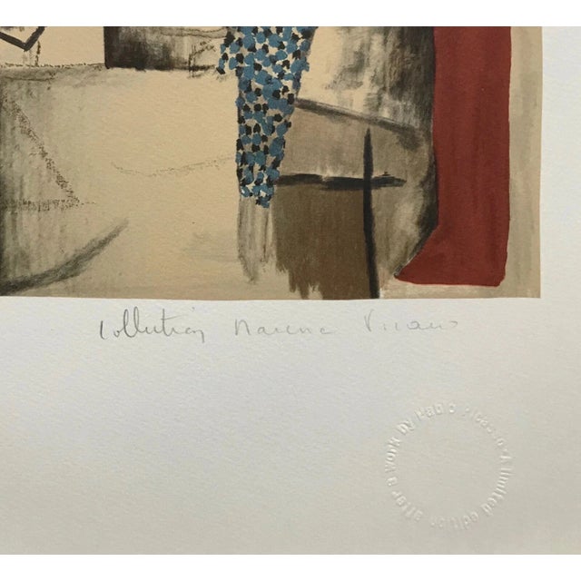 "Visage Sur Fond Rouge" 1980s Pablo Picasso Estate Lithograph | Chairish