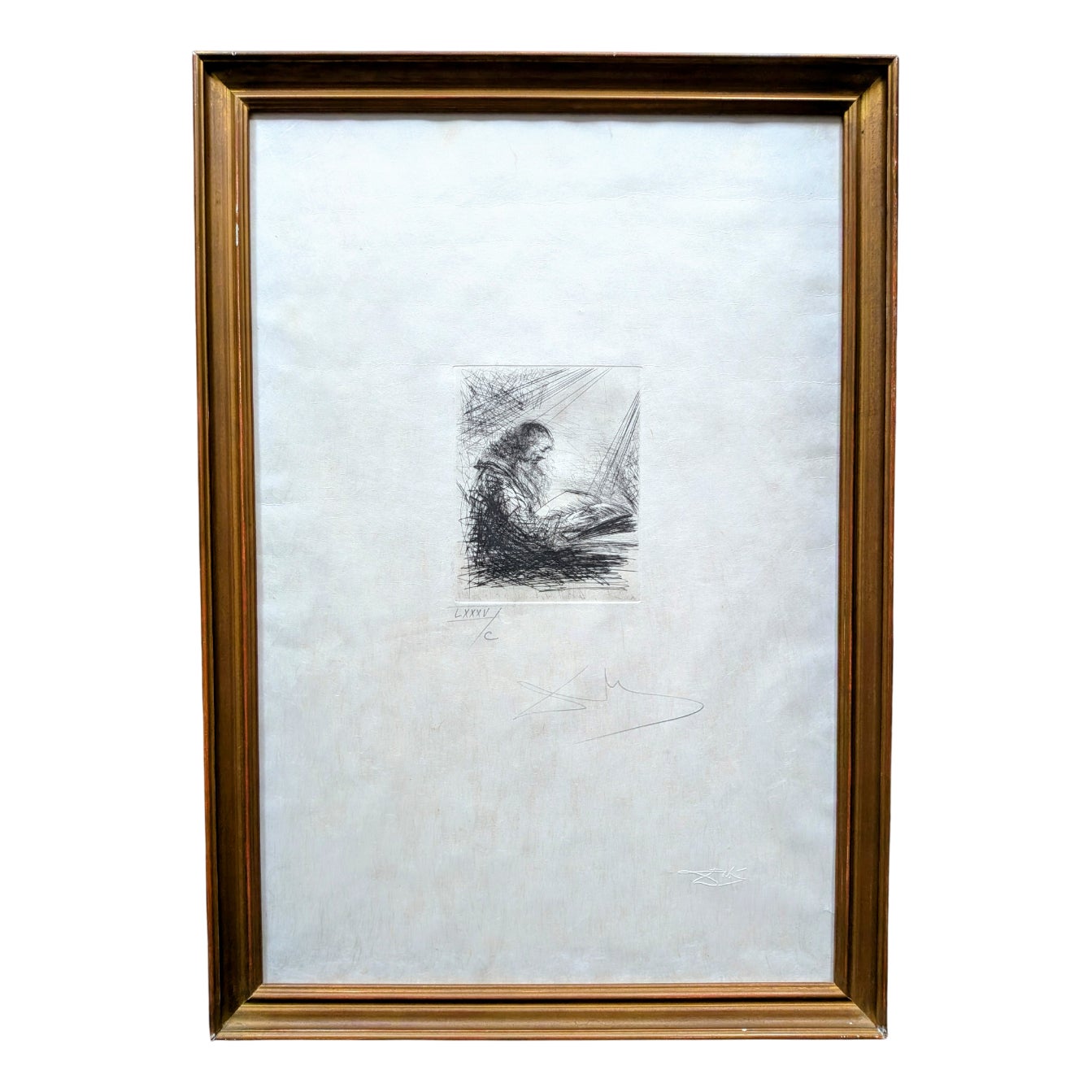 Salvador Dali, Faust Reading, Hand-Signed Original Engraving, 1968-9 ...