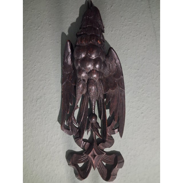 Antique Black Forest Wall Ornaments in Hand-Carved Walnut, 1890s, Set ...