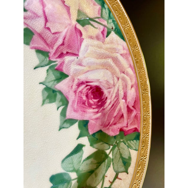 19th C. English Minton Rose Gilt Large Charger Plates -- Set of 4 ...