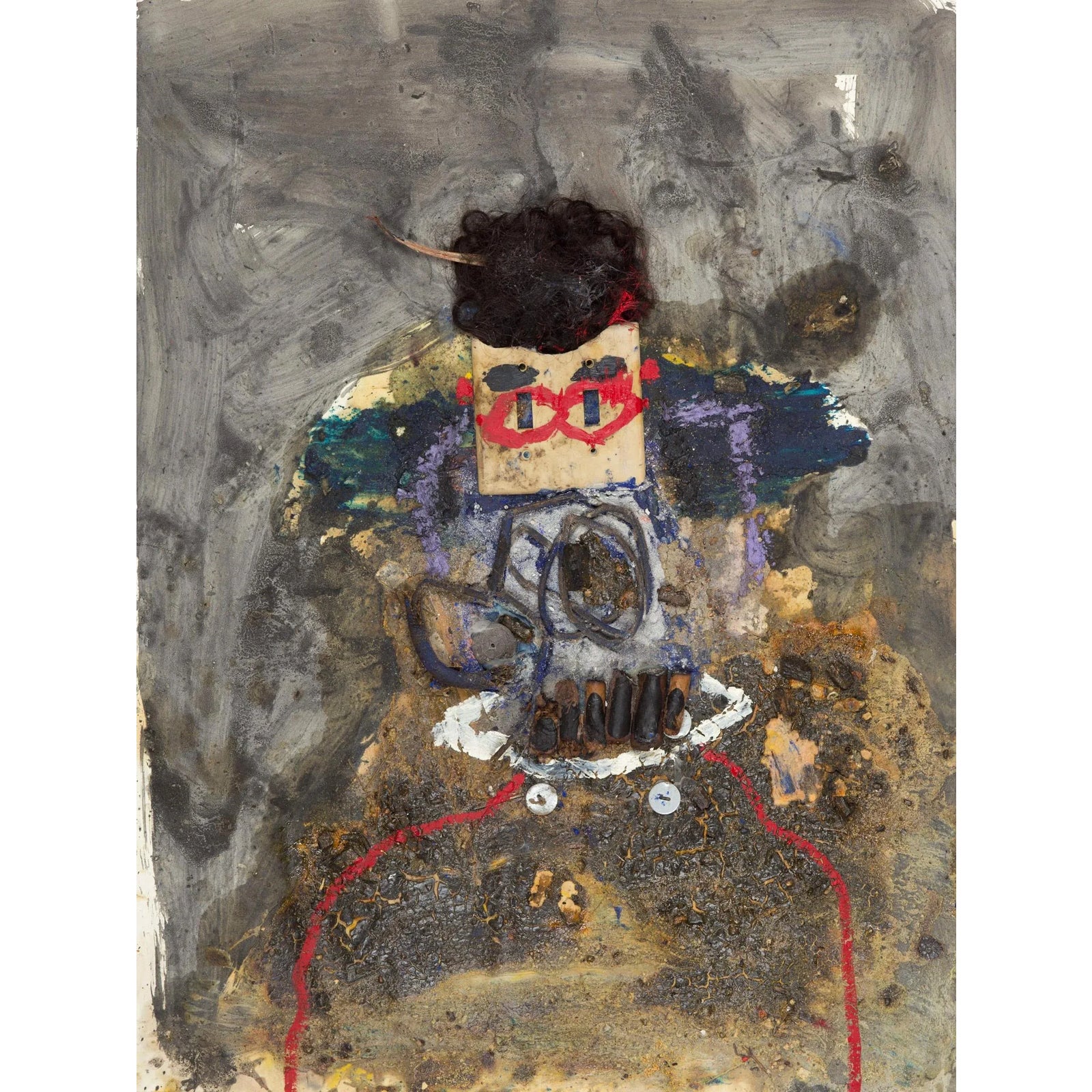 "The Inquisitor" Contemporary Multimedia Abstract Portrait Painting by ...