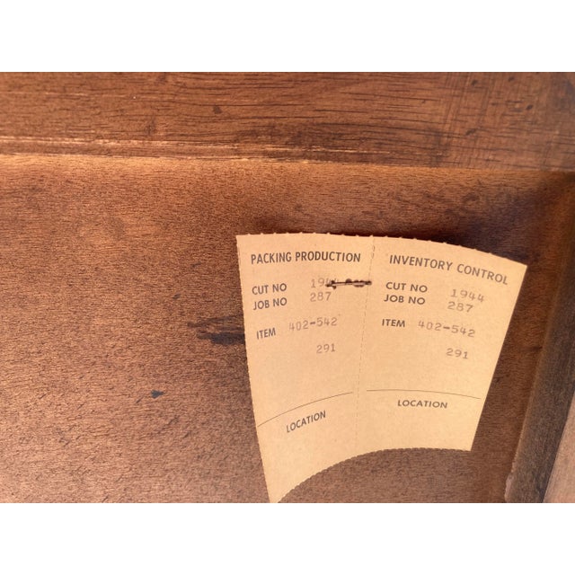 1960s Solid Walnut Full Size Headboard Sculpted European Crests and ...