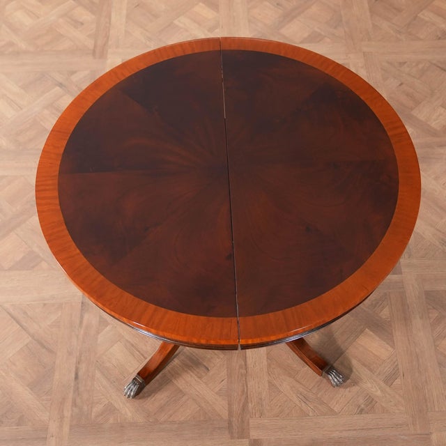 Regency Harp Base Dining Table | Chairish