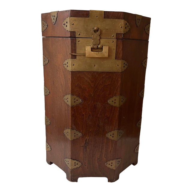 Mid 20th Century Korean Hat Box Side Table | Chairish