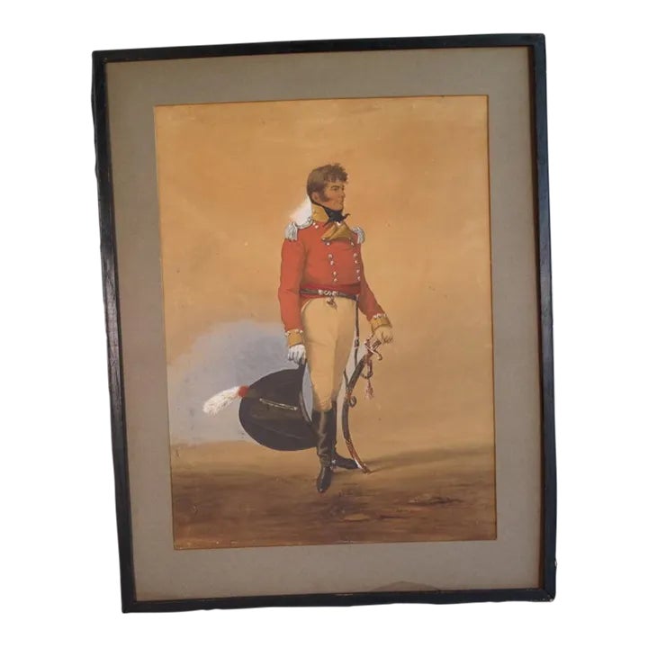 Denis Dighton (1792 - 1827) British Officer in Red Coat - Watercolor ...
