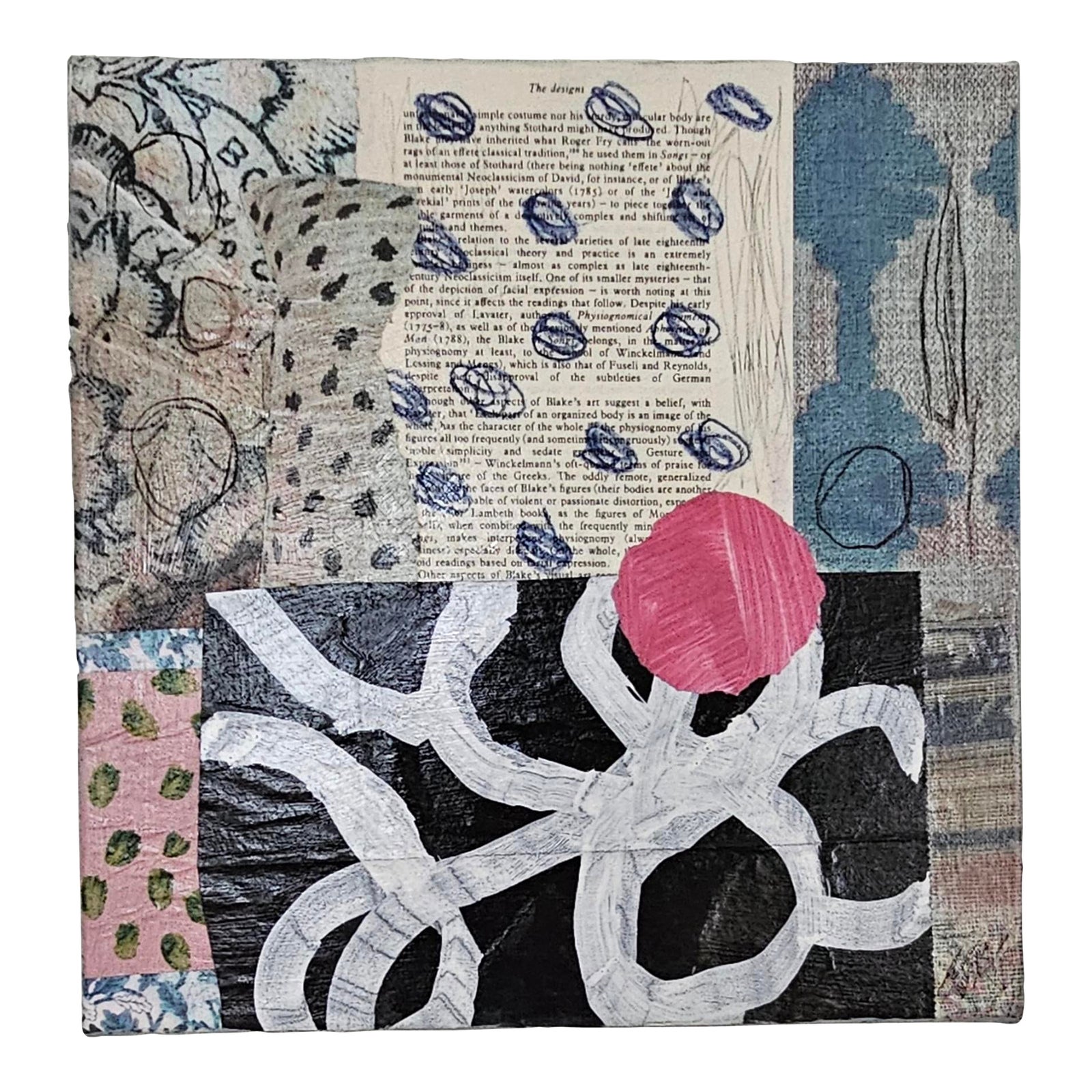 "Collage 15" Original Abstract Collage Painting by Mary Kaiser | Chairish