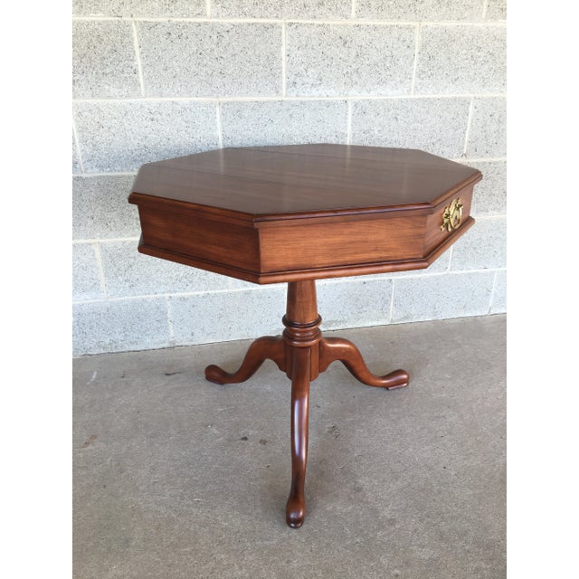 Henkel Harris Wild Black Cherry Jefferson Table - Finish 24 | Chairish