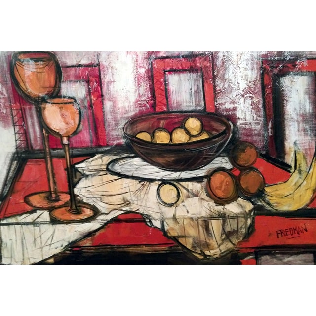 Mid 20th Century "Tabletop" Abstract Still Life Oil Painting by John ...
