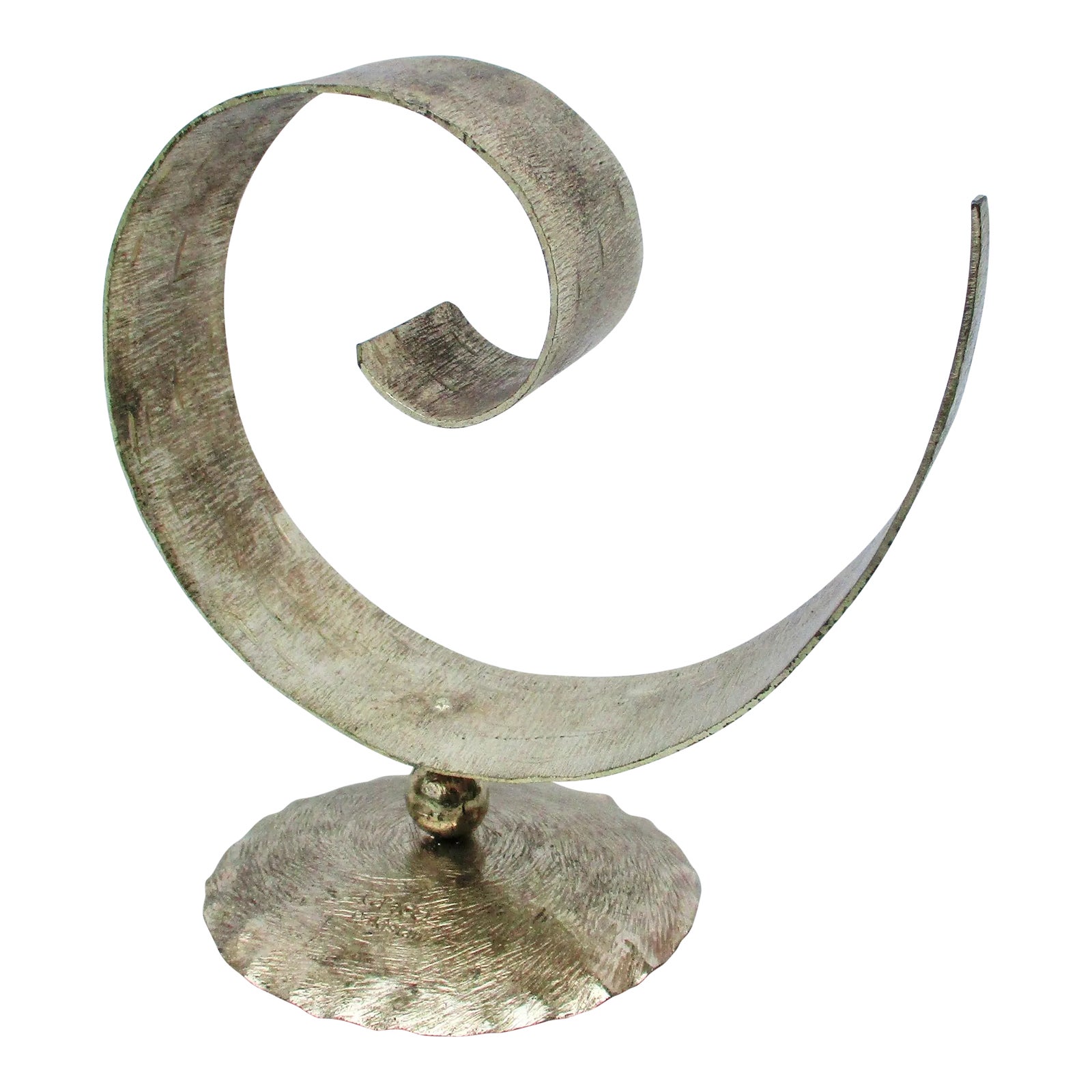 2000 Taneez Silver Plated Brass Sculpture | Chairish