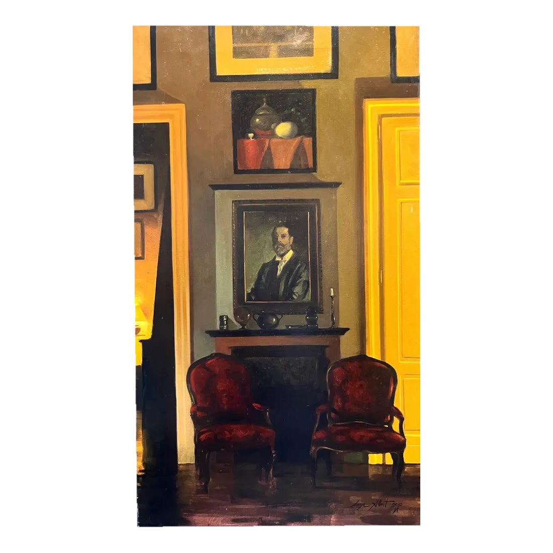 Luisa Albert, Interior Homage to J. S. Sargent, 2010, Oil on Canvas ...