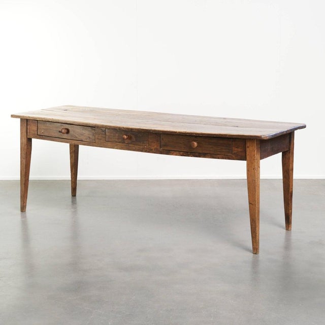 Rustic French Farmhouse Dining Table | Chairish