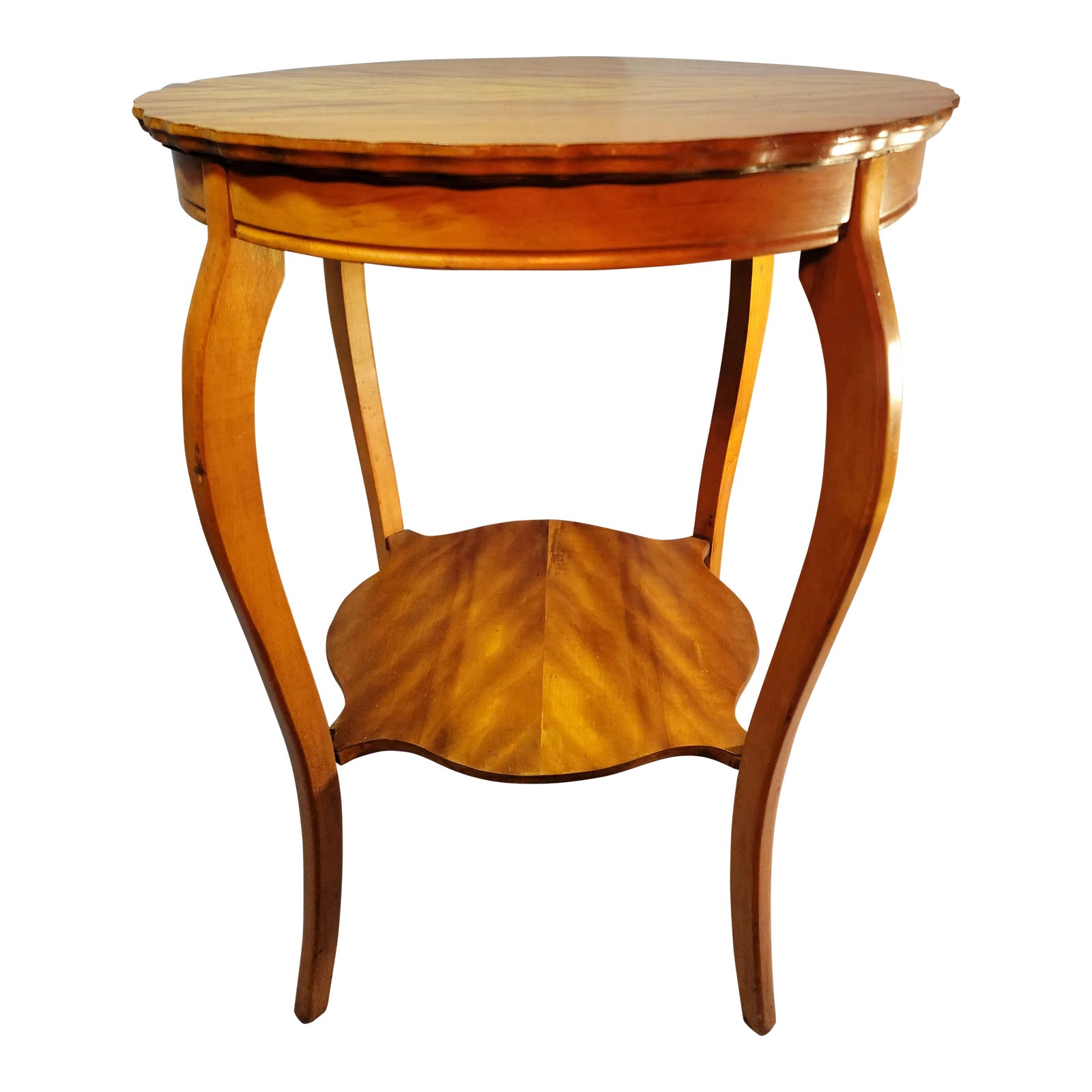 1910s Rj Horner Ny Antique Solid Wood Scalloped Side / End / Parlor ...
