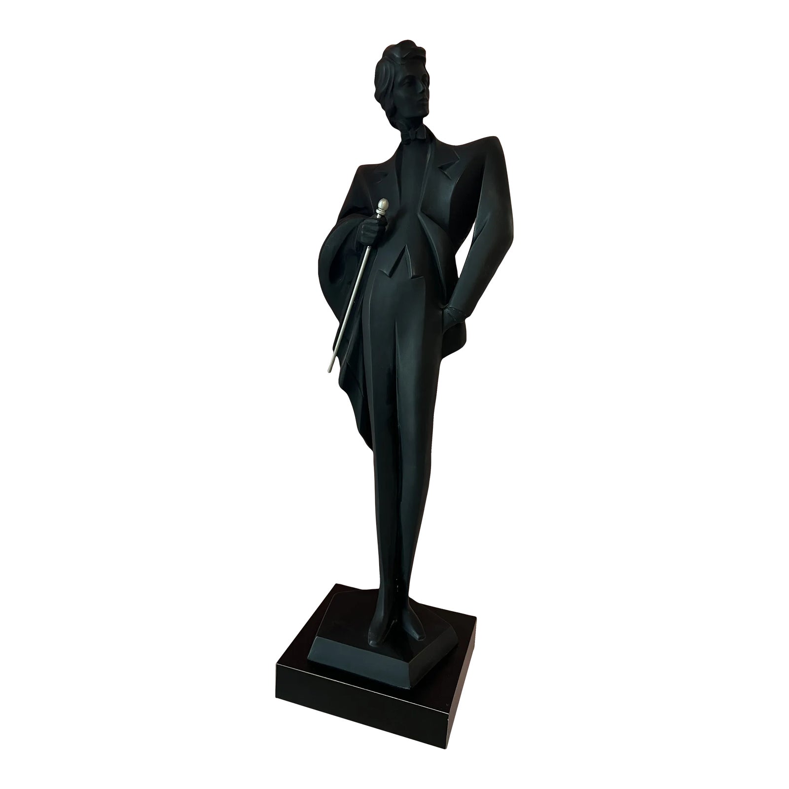 1980s Art Deco Man Sculpture by Austin Productions | Chairish