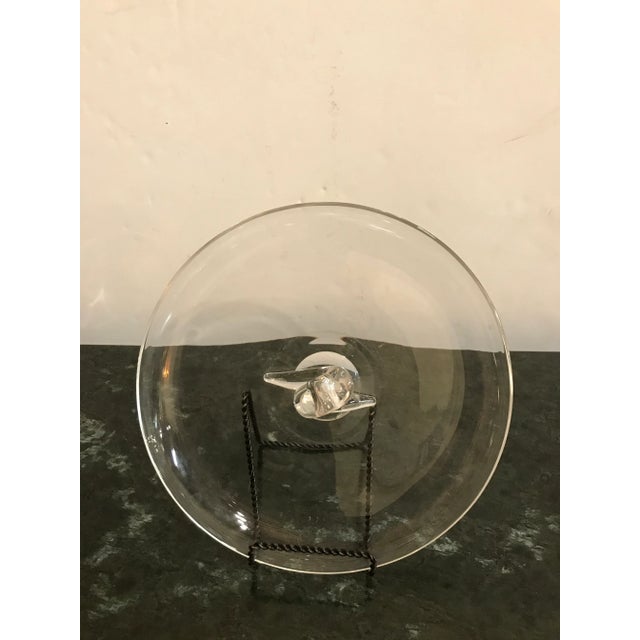 Stuben Modern Art Glass Dish Horderve/Pastry Platter | Chairish