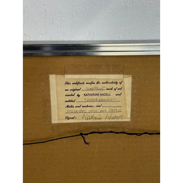 Katherine Kadell Lithograph #1 | Chairish