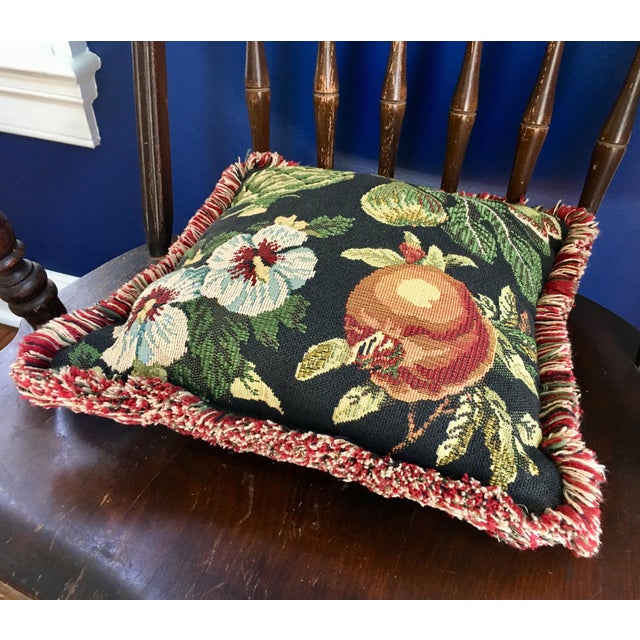 Vintage Vegetable Tapestry Pillow | Chairish