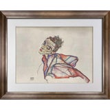 Egon Schiele "Two Reclining Models..." Lithograph | Chairish