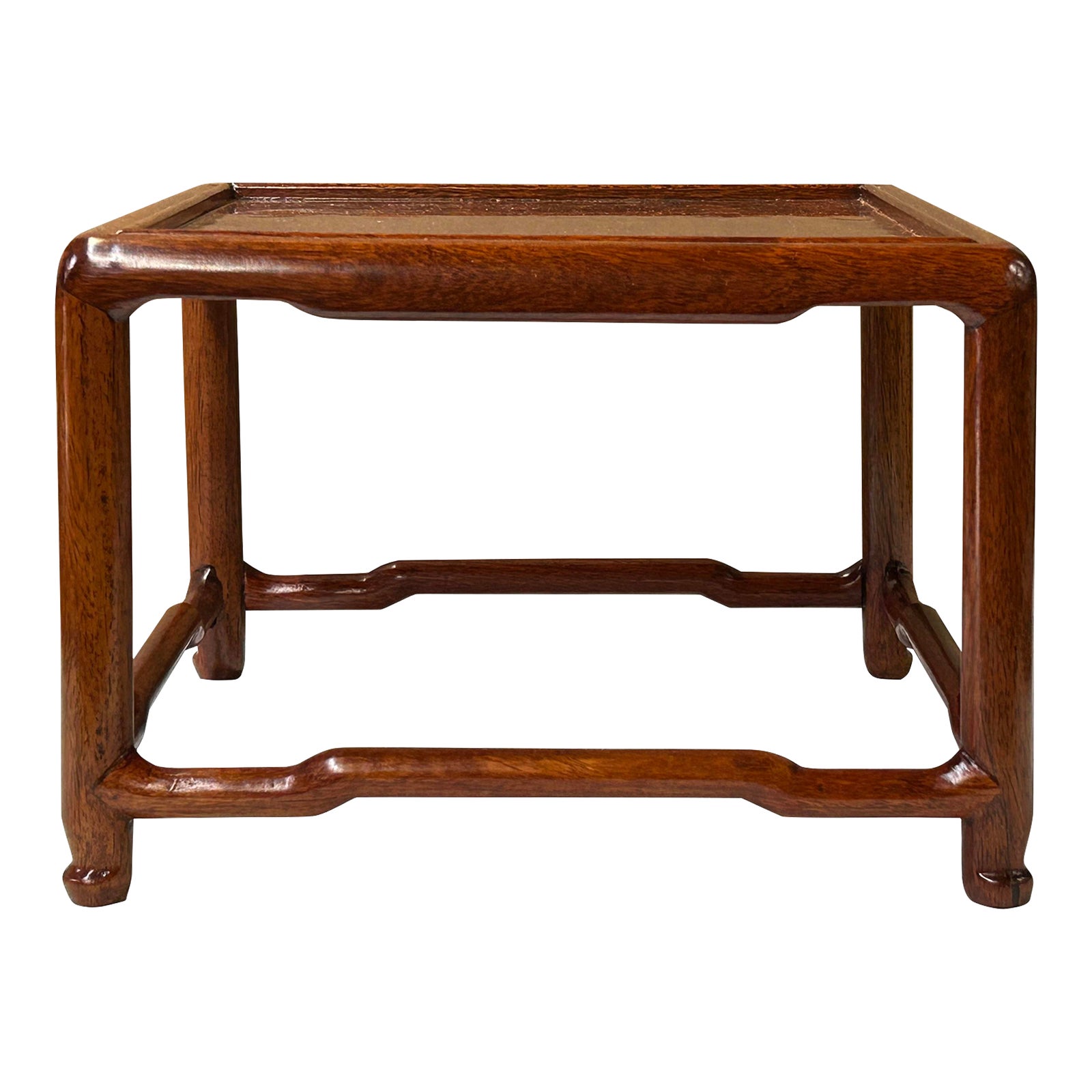 7.5" Brown Square Slim Legs Tall Wood Display Stand Easel Riser | Chairish