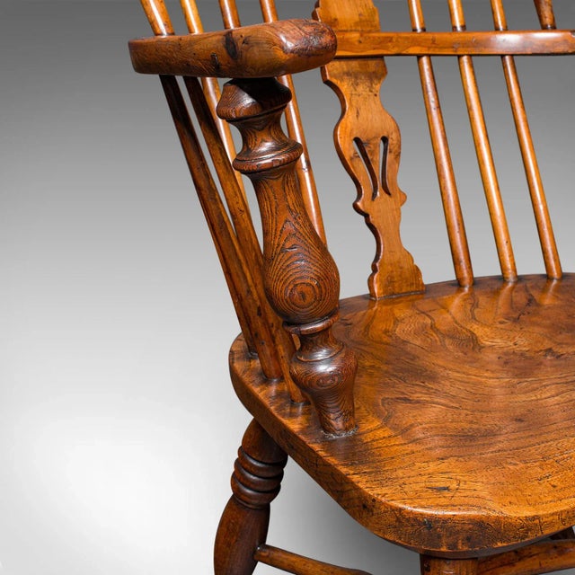 1850's Antique Low Back Windsor Chair | Chairish