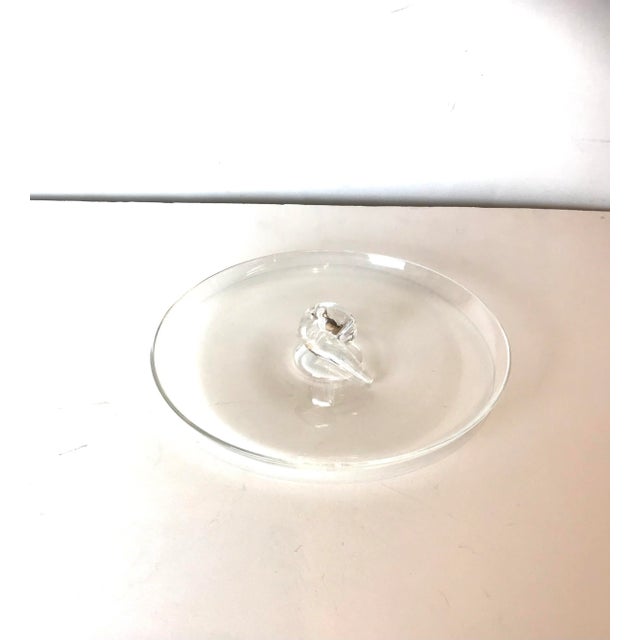 Stuben Modern Art Glass Dish Horderve/Pastry Platter | Chairish