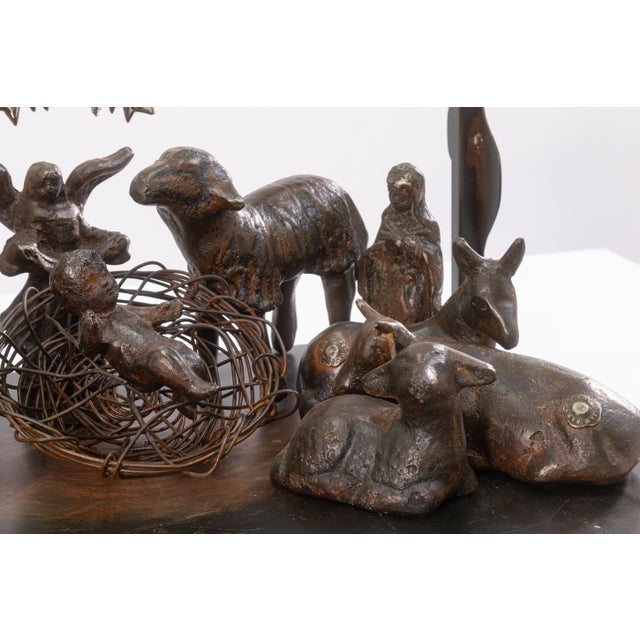 Jan Barboglio Noble Navidad Forged Iron Nativity Scene Contemporary ...