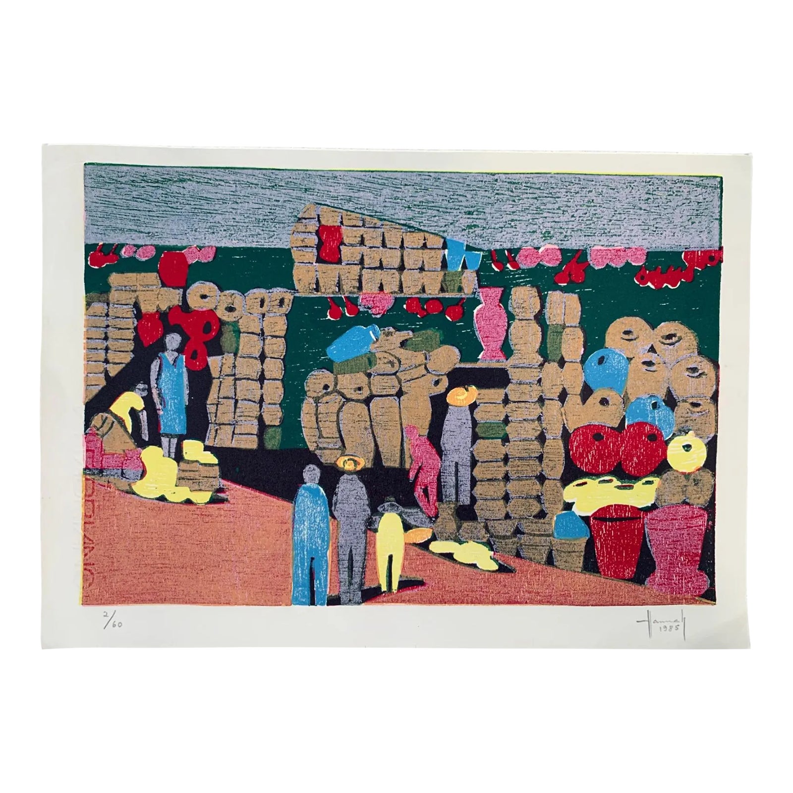 Limited Edition Woodcut Signed and Numbered by Brazilian Artist Hannah ...