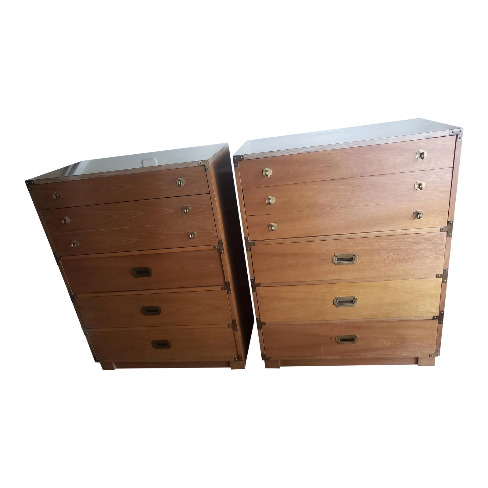 1966 Drexel Campaign Chest of Drawers | Chairish