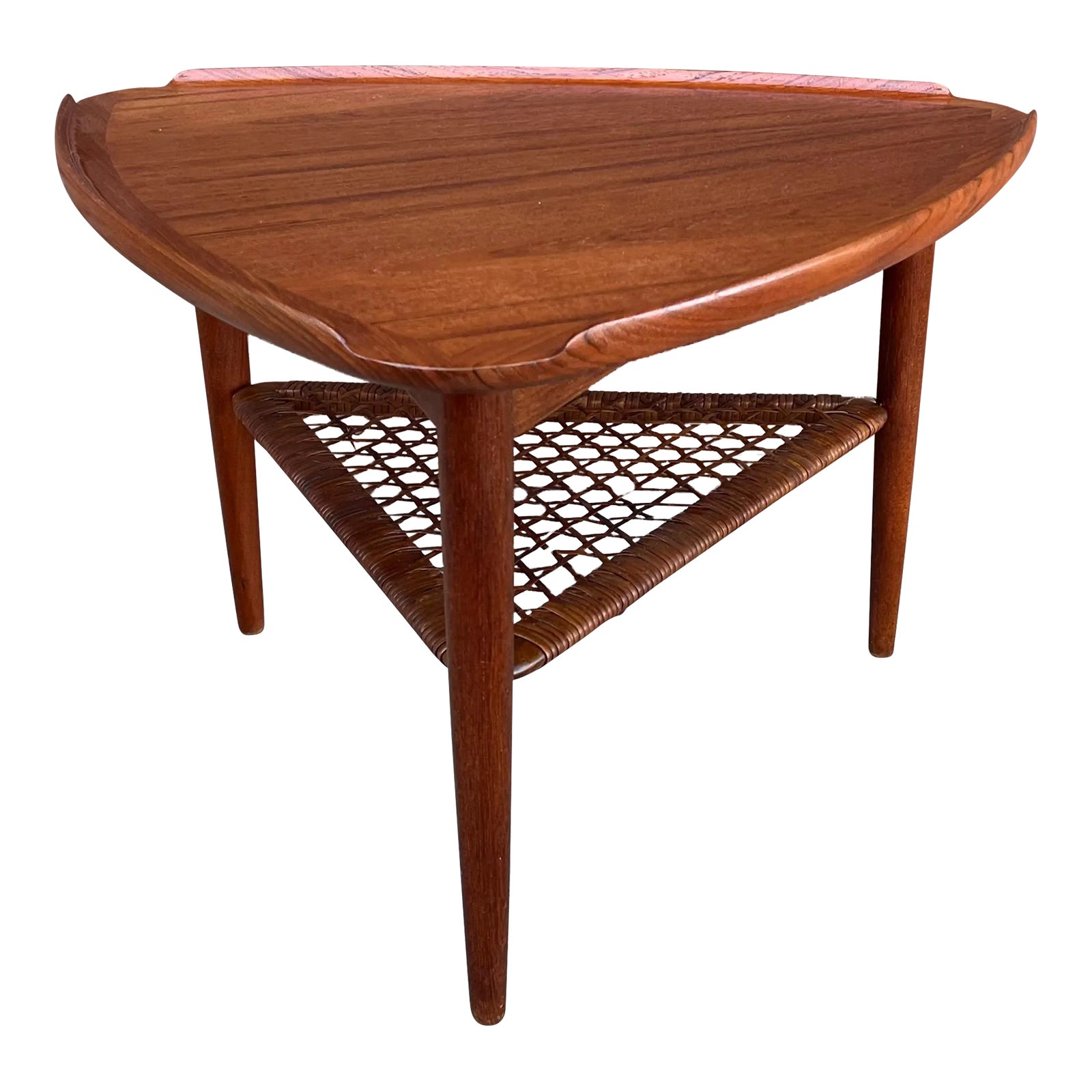 1950s Vintage Mid Century Danish Modern Teak Guitar Pick Table by Poul ...