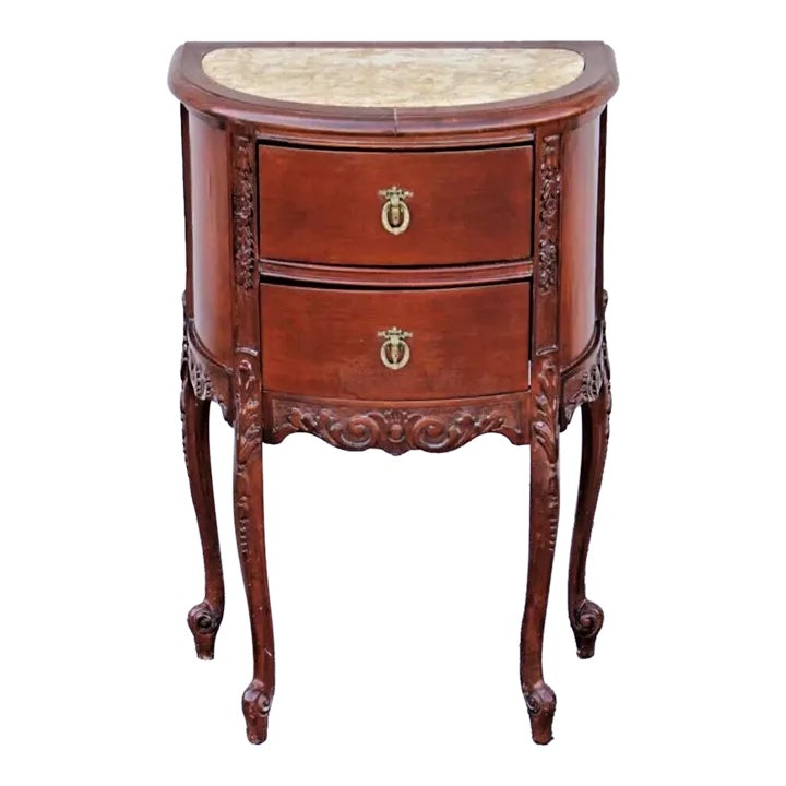 1940s French Commodore Bed Side Table | Chairish