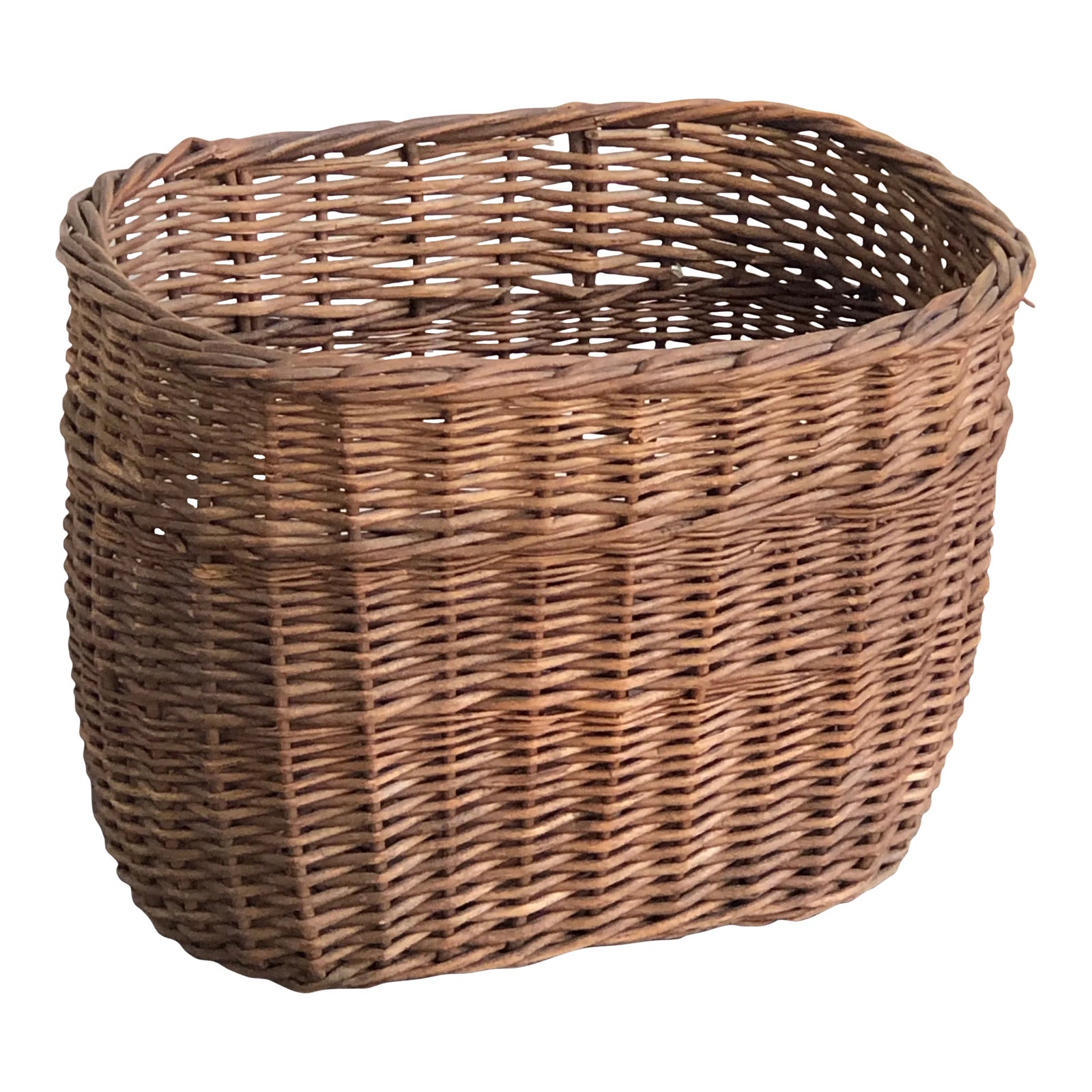 Rustic French-Style Country Basket | Chairish