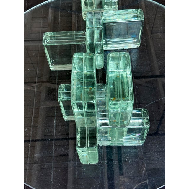 1980s Abstract Glass Block Coffee Table by Imperial Imagineering | Chairish